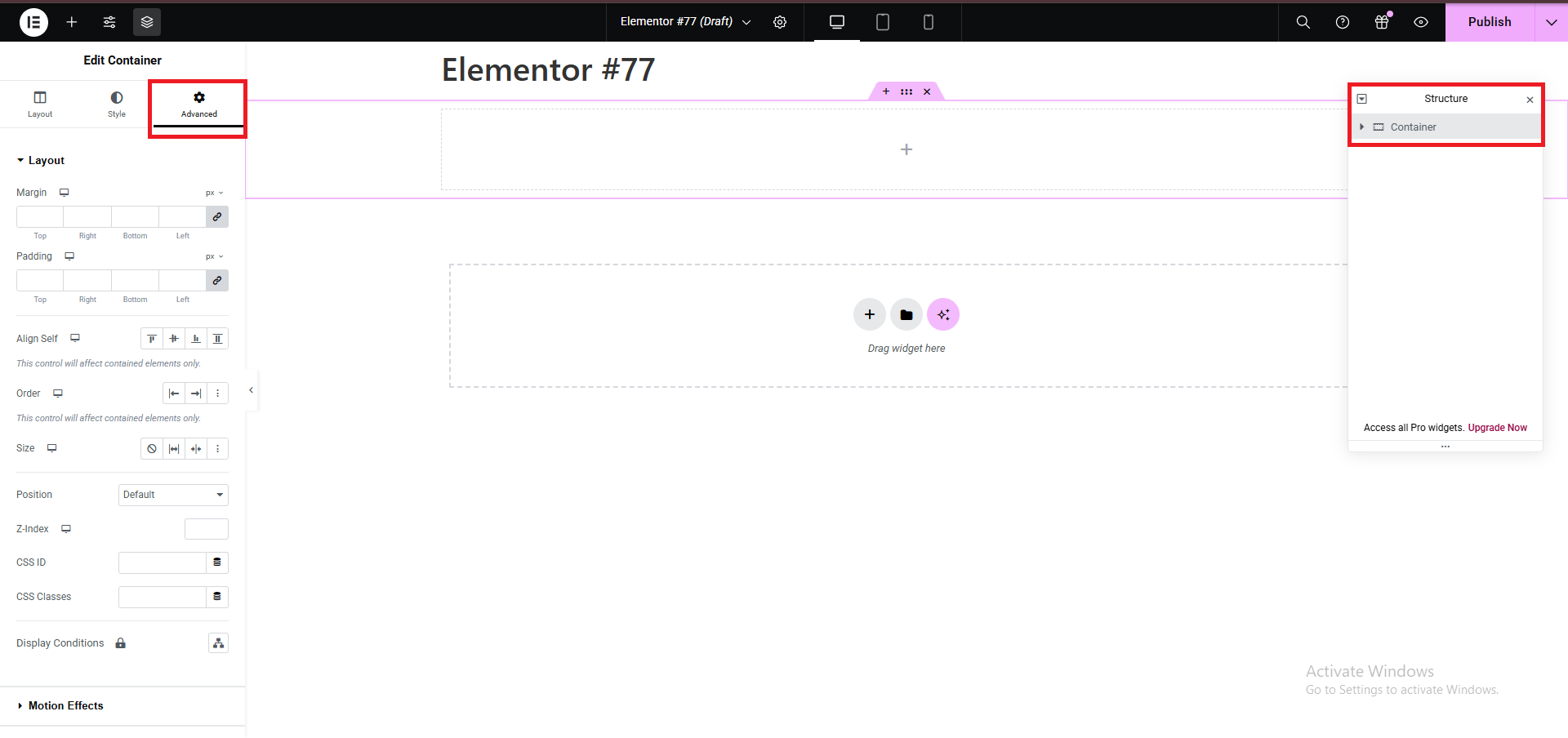 Adjust Padding and Margin in Elementor - Support